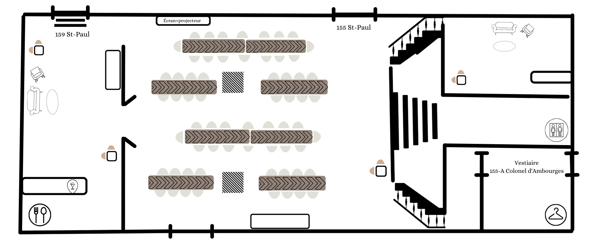 Private Room White – Chez Rioux & Pettigrew